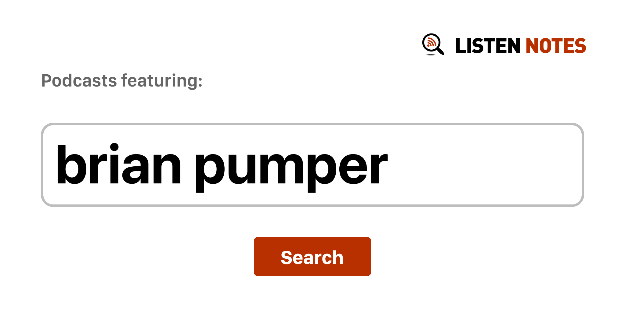 Brian Pumper Top Podcast Folgen